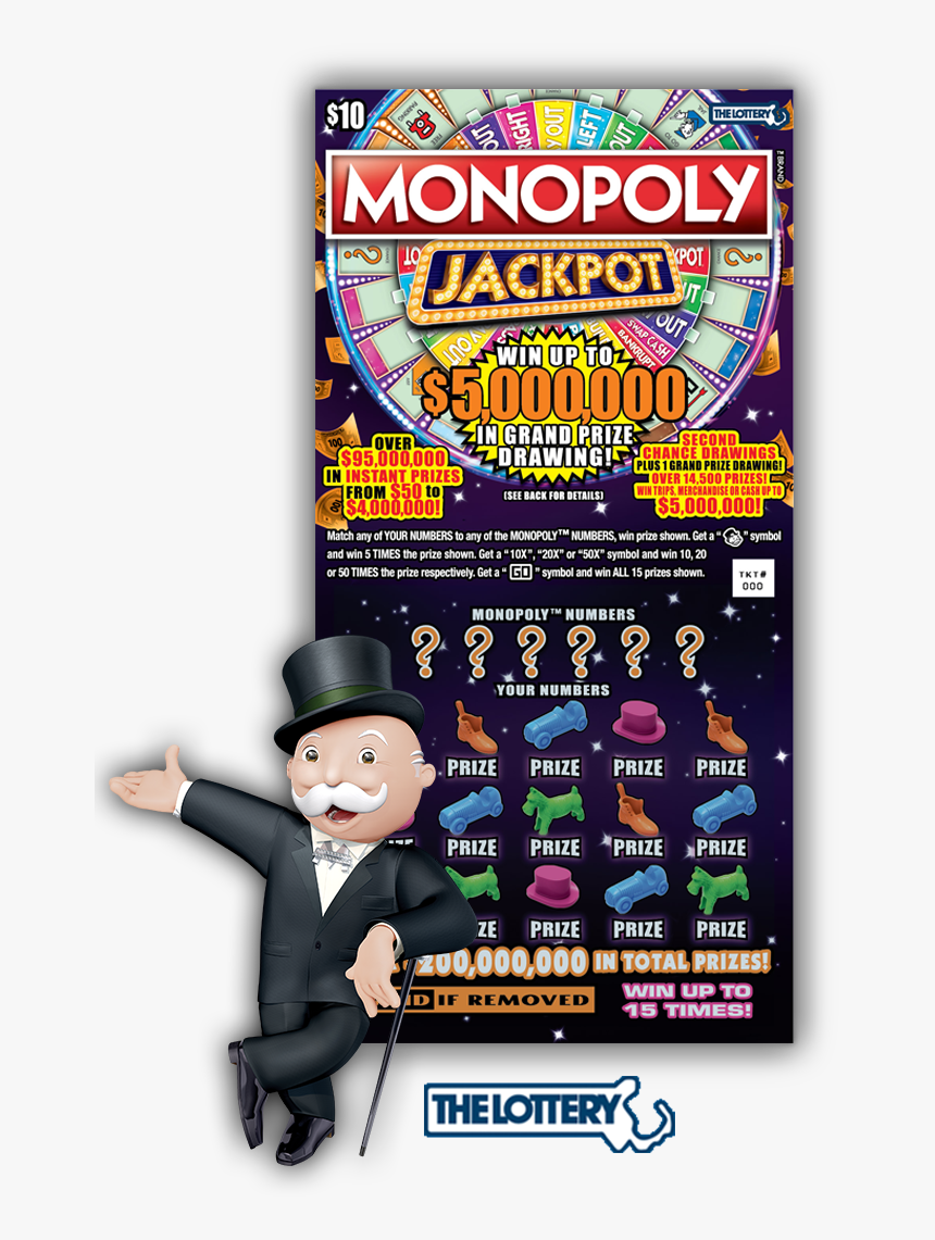 Monopoly Jackpot Scratch Off, HD Png Download , Transparent Png Image ...