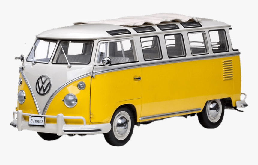 Yellow Volkswagen Camper Van - Volkswagen, HD Png Download ...