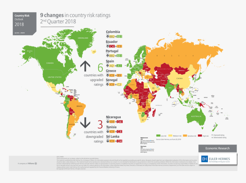 Euler Hermes Country Risk 2018, HD Png Download , Transparent Png Image ...