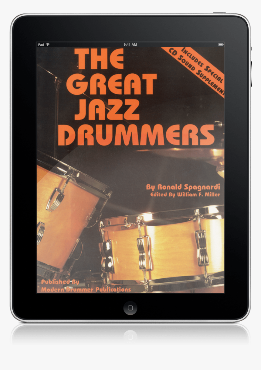 The Great Jazz Drummer S Digital Book - Tablet Computer, HD Png ...