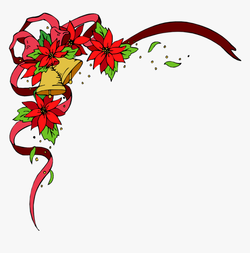 Corner Christmas Borders - Border Christmas Design Png, Transparent Png ...