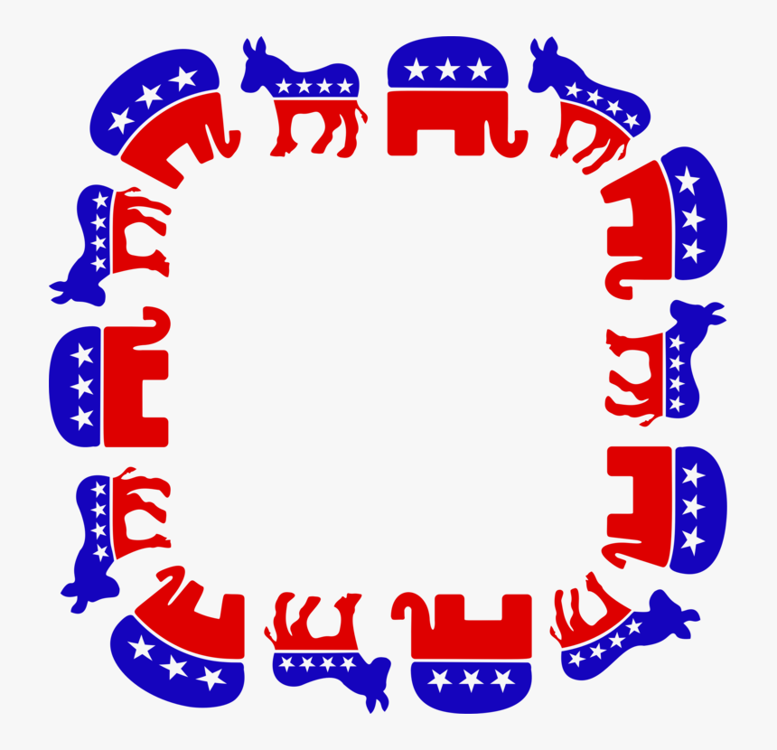 Hd Politics Republicrat Donkey - Democratic Party Frame, HD Png ...