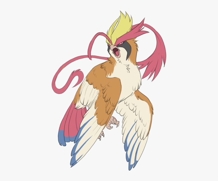 Pokemon My Art Pidgeot Oras Spoilers Mega Pidgeot - Cartoon, HD Png ...