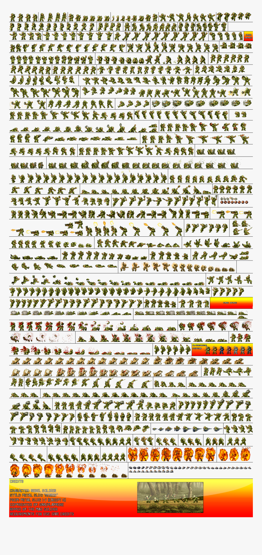 Rebel Soldier Png - Metal Slug Soldier Sprites, Transparent Png ...