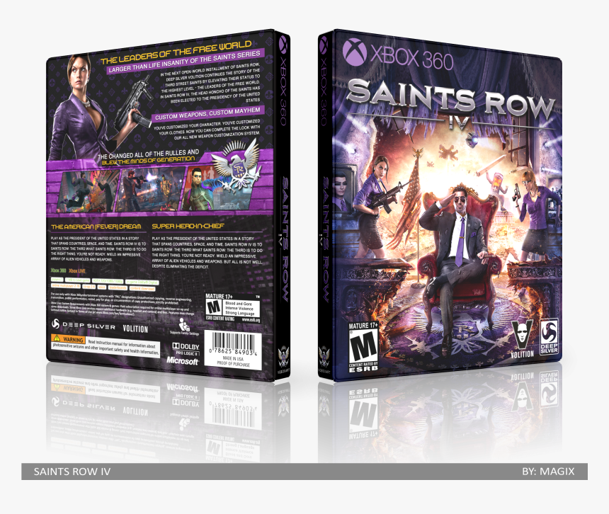 Saints Row Iv Box Cover - Saints Row 4 Icon, HD Png Download ...