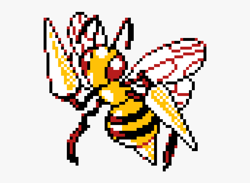Pixel Art Pokemon Beedrill, HD Png Download , Transparent Png Image ...