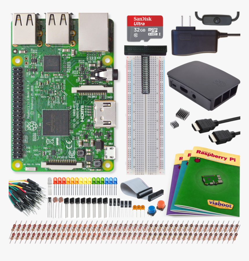 Raspberry Pi 3 Ultimate Kit Title Raspberry Pi 3 - Viaboot, HD Png ...