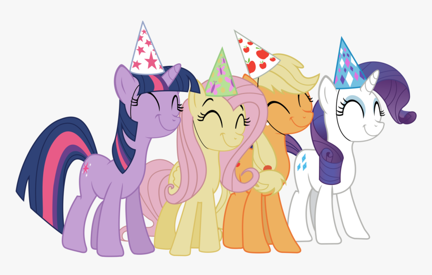 Group Vector Party - My Little Pony Birthday Clip Art, HD Png Download ...
