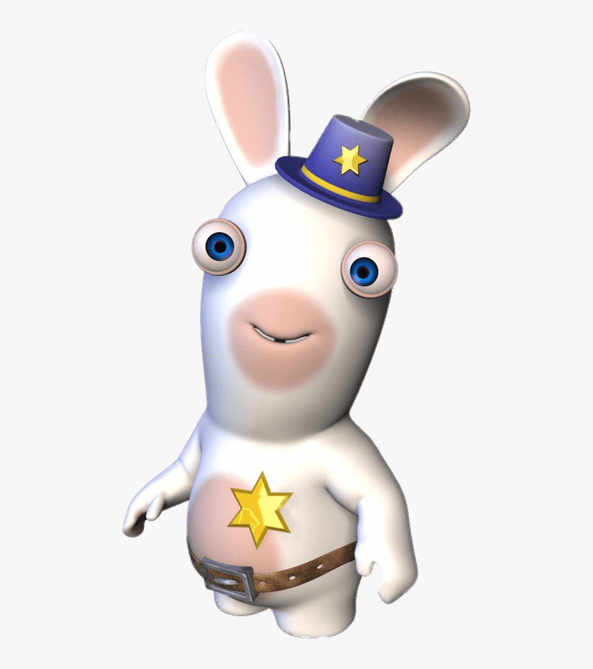 Rabbid Sheriff - Rayman Raving Rabbids, HD Png Download , Transparent ...