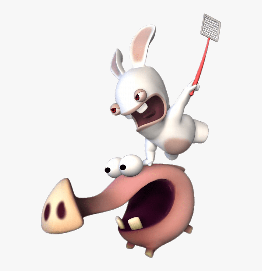 Rabbid Riding A Pig - Rayman Raving Rabbids Pig, HD Png Download ...