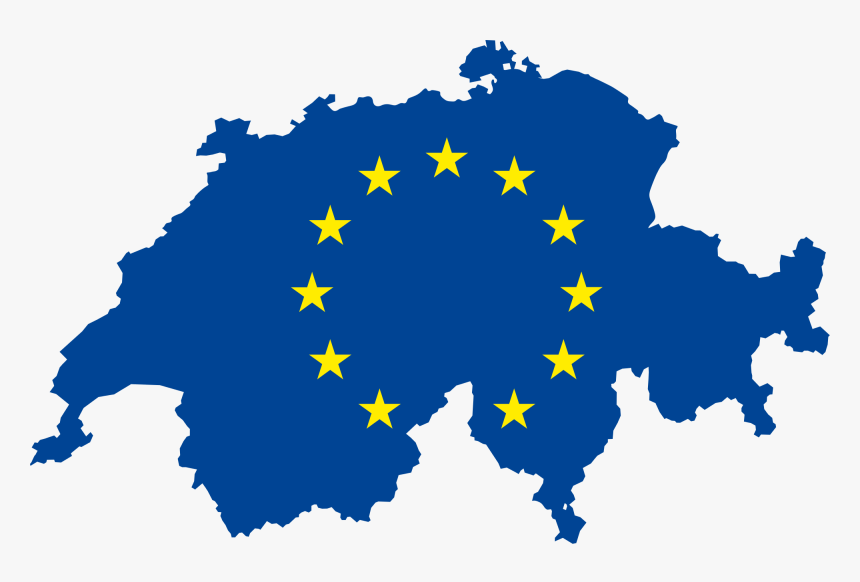 Switzerland Flag Map Png , Png Download - Switzerland Map With Flag ...