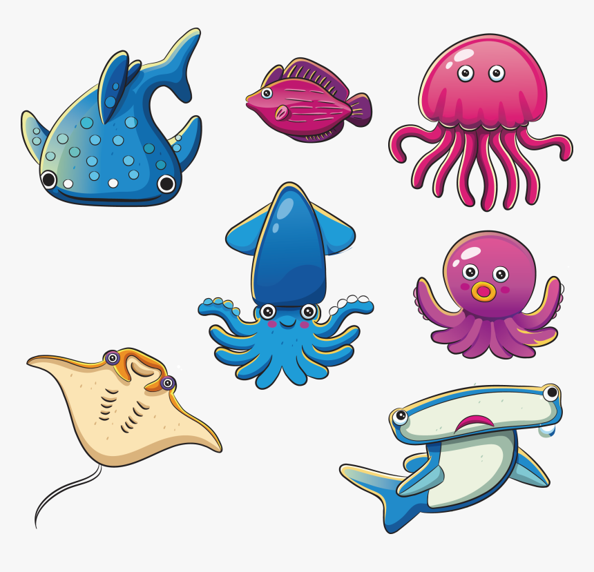 Cliparts For Free - Benthic Zone Animals Drawing, HD Png Download ...