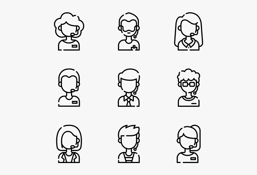 Call Center Avatars, HD Png Download , Transparent Png Image - PNGitem