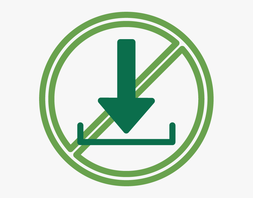 No Transparent Png - No Install Icon Png, Png Download , Transparent ...