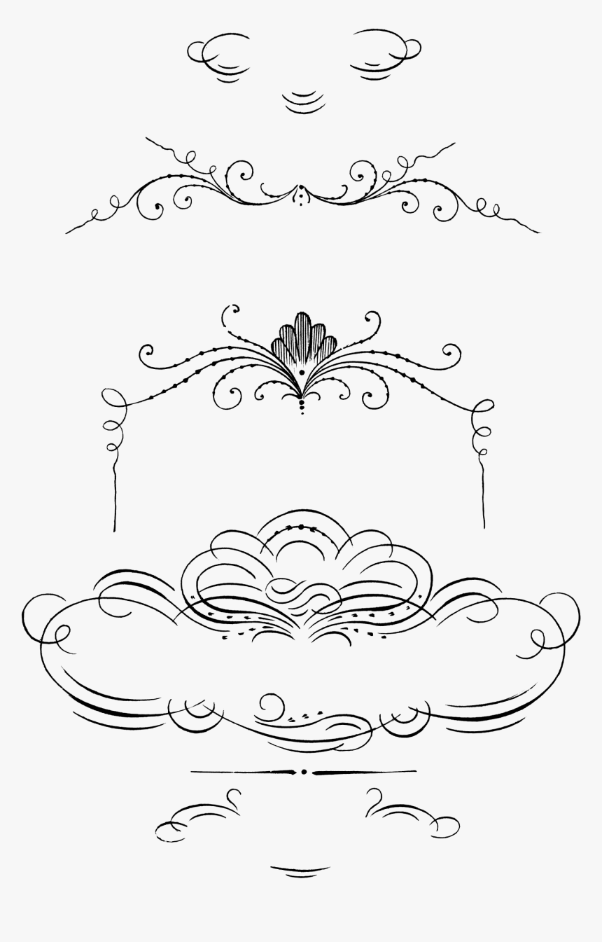 Border Transparent Calligraphy - Portable Network Graphics, HD Png ...