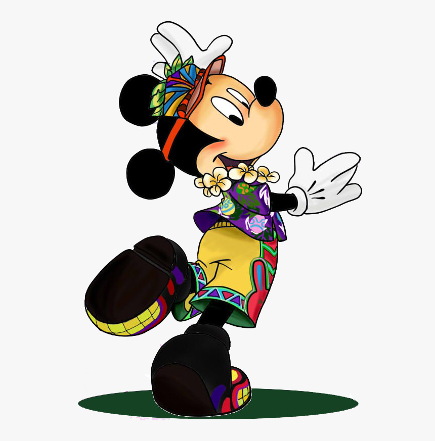 Hawaii Clipart Mickey - Luau Mickey Mouse, HD Png Download ...