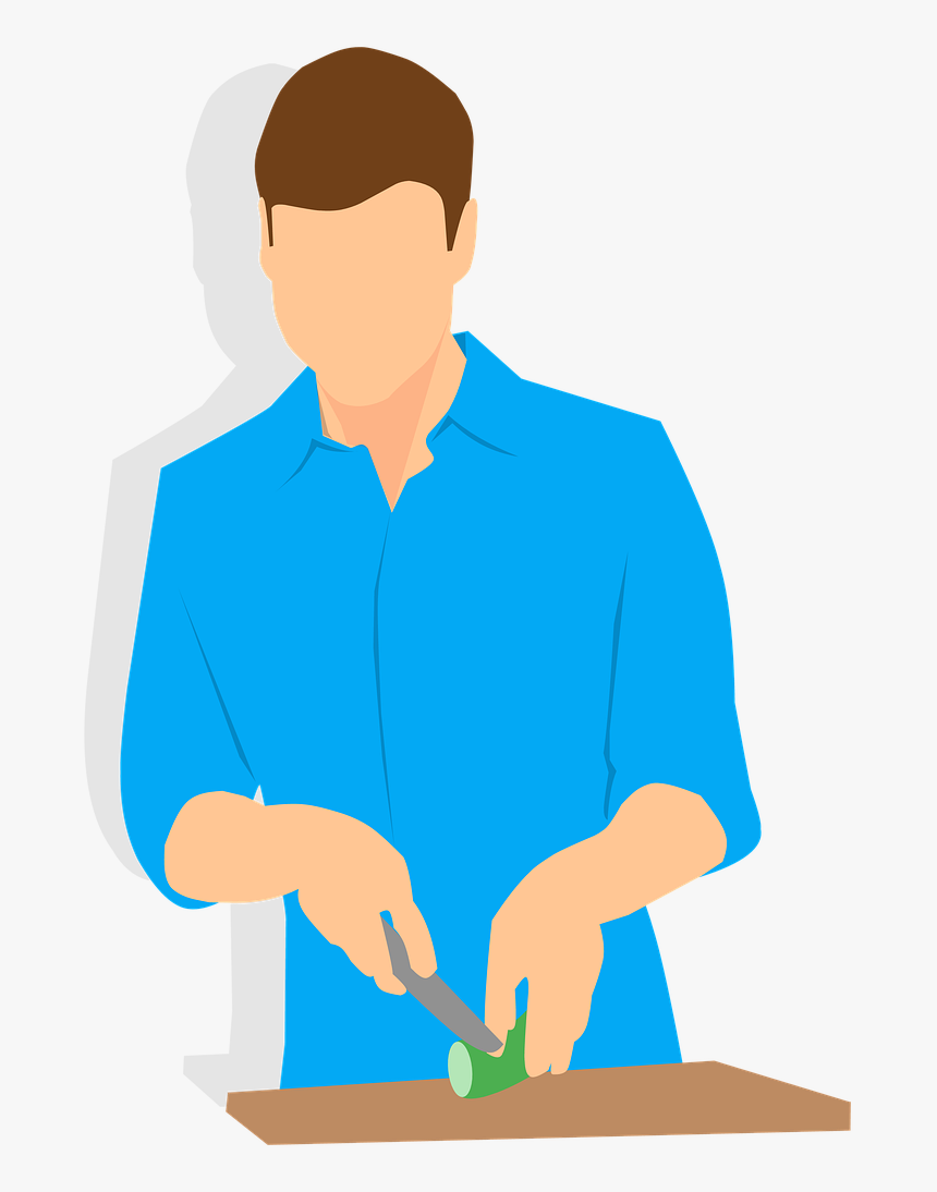 Cooking, Man, Knife, Cutting, People, Desktop, Isolated - Knife Cut ...