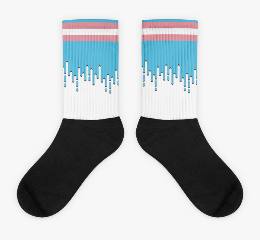 Trans Flag Drip Socks - Portable Network Graphics, HD Png Download ...