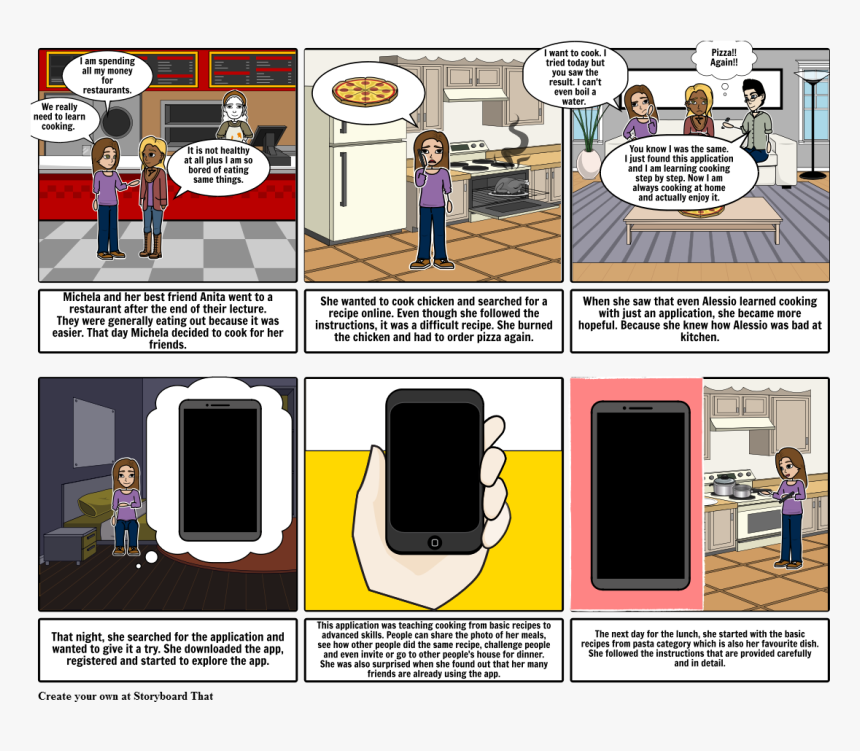 Storyboard Meal Planning App, HD Png Download , Transparent Png Image ...