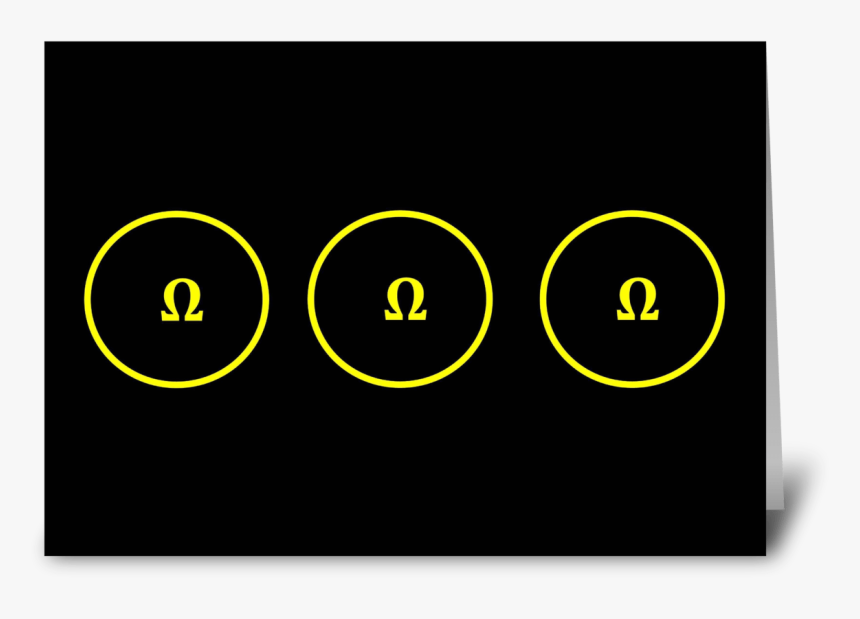 Ohm Relaxation Card Greeting Card - Circle, HD Png Download ...