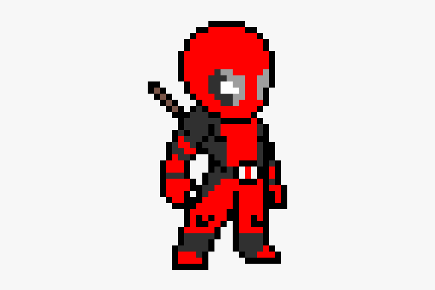 Pixel Art Marvel Deadpool, HD Png Download , Transparent Png Image ...