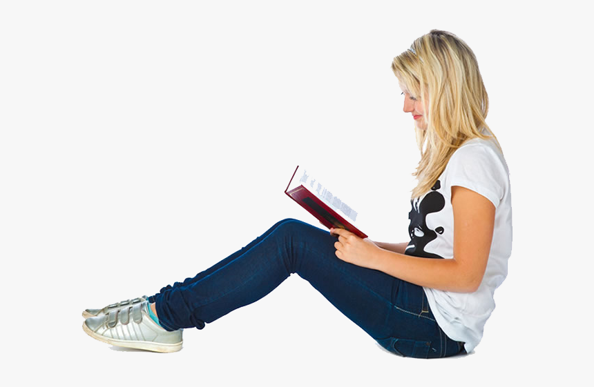 Girl Read Book Png, Transparent Png , Transparent Png Image - PNGitem