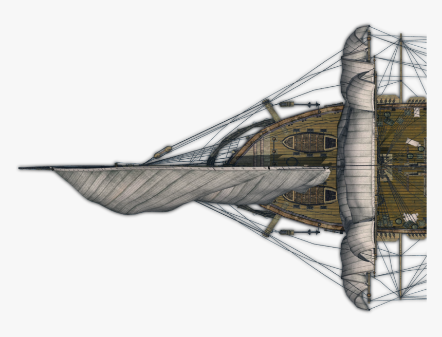 Old Ship Top View, HD Png Download , Transparent Png Image - PNGitem