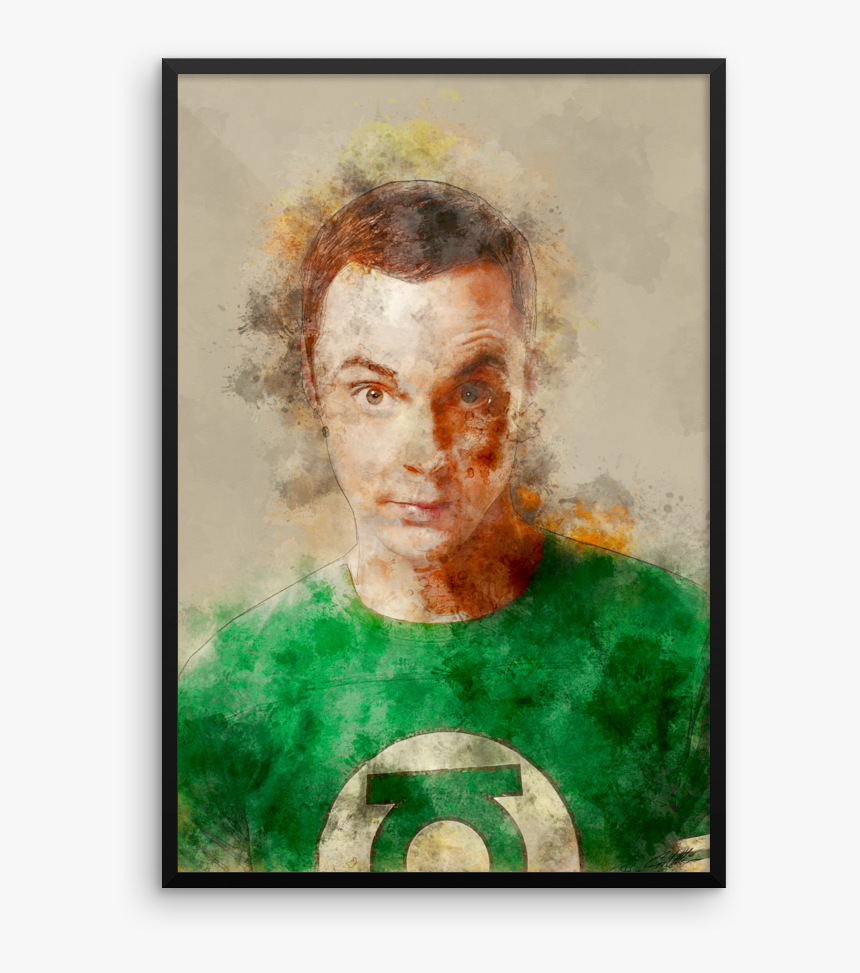Sheldonfinal Mockup Wall Original - Self-portrait, HD Png Download ...