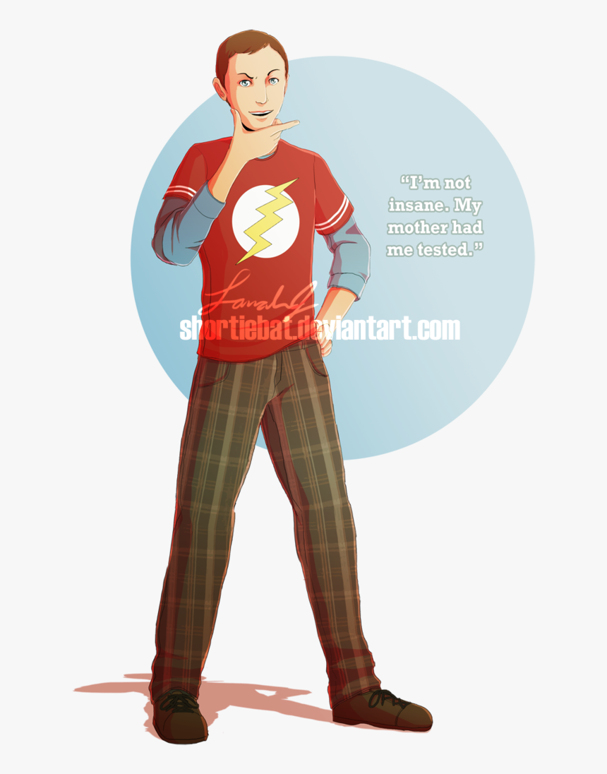Sheldon Cooper By Shortiebat - Sheldon Cooper Fan Art, HD Png Download ...