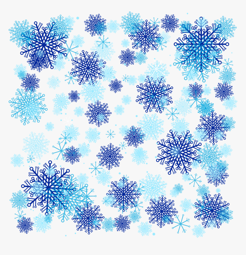 Blue Snowflake Background, HD Png Download , Transparent Png Image ...