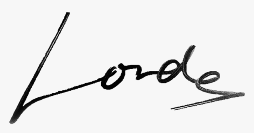 Lorde Signature, HD Png Download , Transparent Png Image - PNGitem