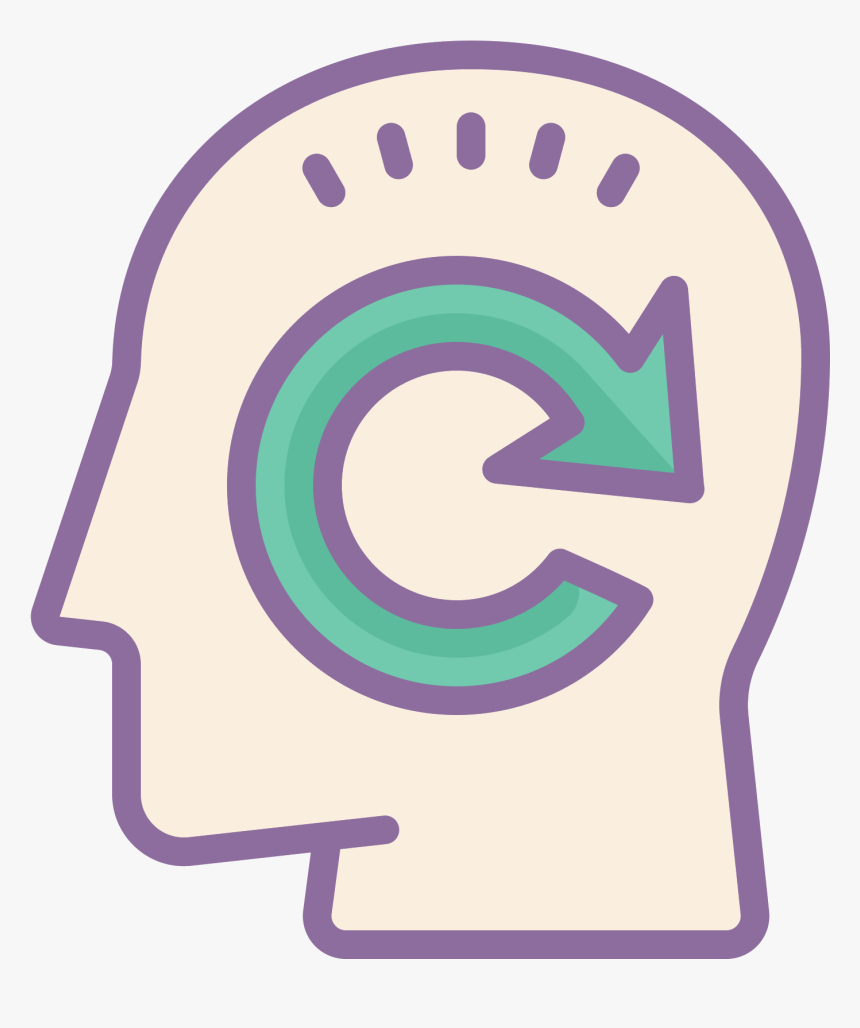This Icon Is In The Shape Of A Person S Head, HD Png Download ...