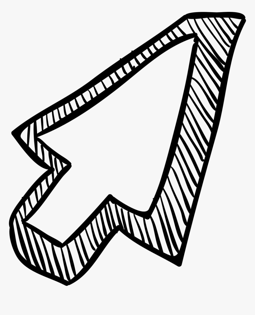 Pointer Arrow Sketch Comments, HD Png Download , Transparent Png Image ...