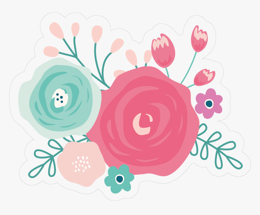 Flower Bundle Print & Cut File, HD Png Download , Transparent Png Image ...