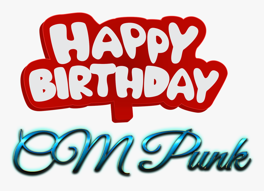 Cm Punk Happy Birthday Name Logo, HD Png Download , Transparent Png ...
