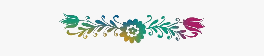 Divider Flower Border Png Clipart Image For Download, Transparent Png ...