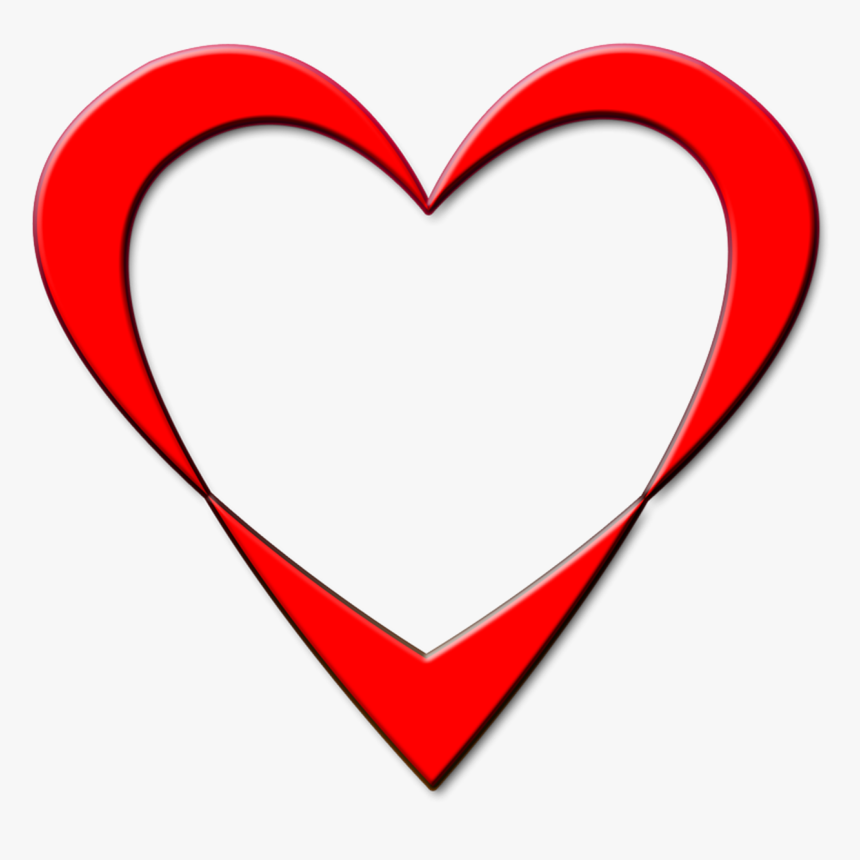Red Heart Outline Png, Transparent Png , Transparent Png Image - PNGitem
