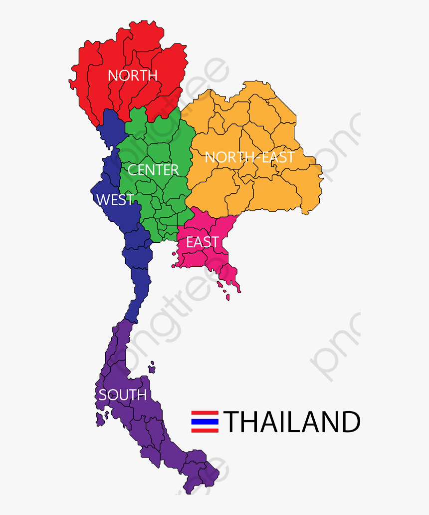Thailand Map Png, Transparent Png , Transparent Png Image - PNGitem