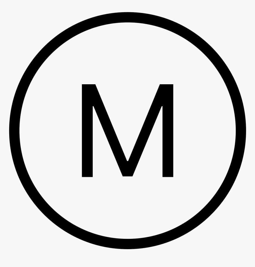 Circled M Icon, HD Png Download , Transparent Png Image - PNGitem