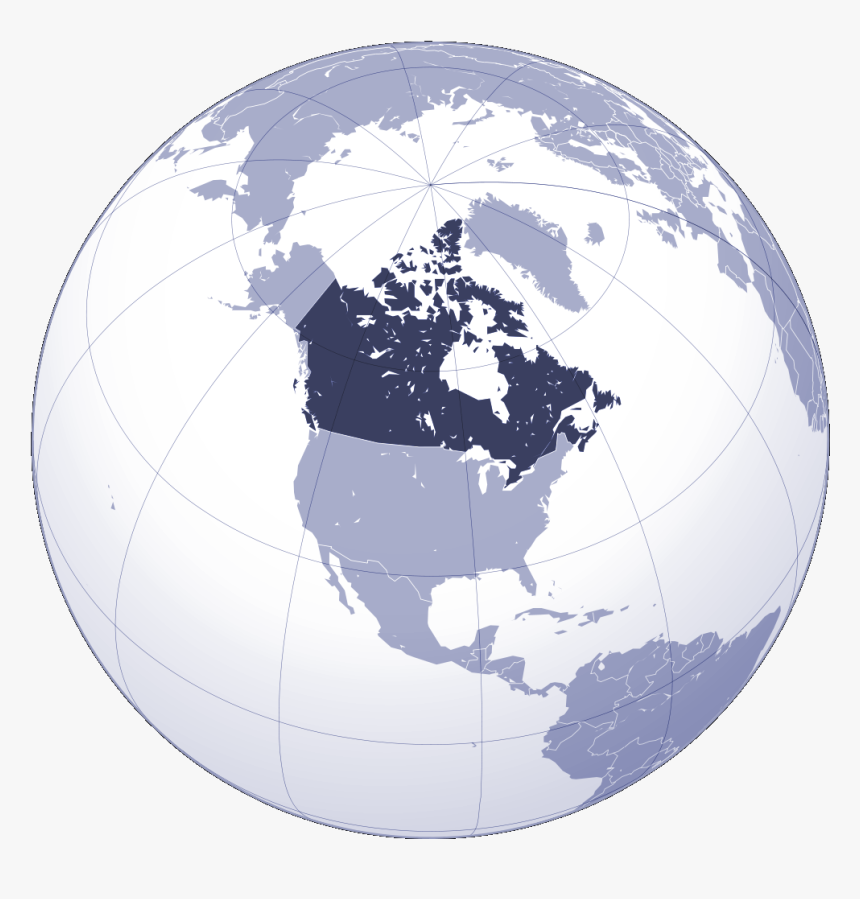 Where Is Canada Located Large Map, HD Png Download , Transparent Png ...