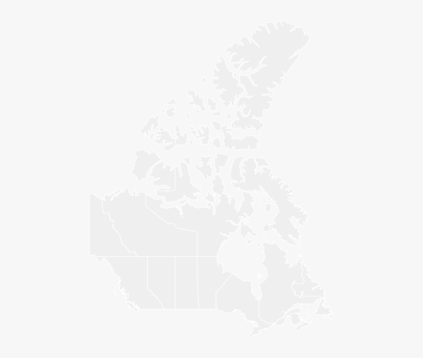 Color Blank Map Of Canada With Statistics, HD Png Download ...