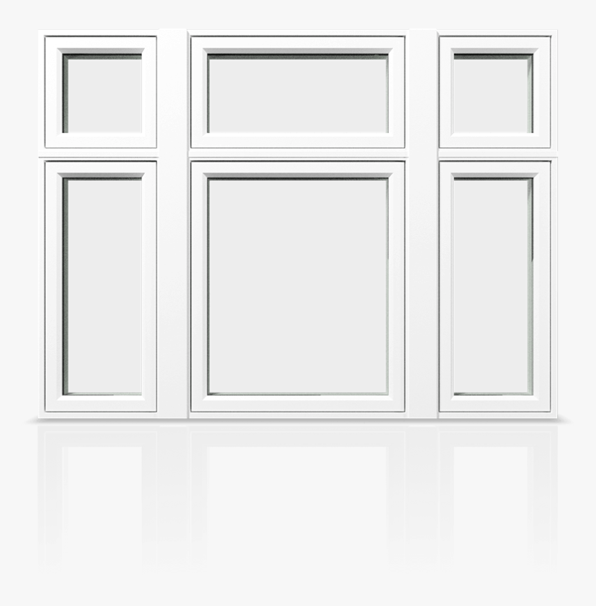 An Example Of A Standard Hollow-chamber Pvc Window, HD Png Download ...