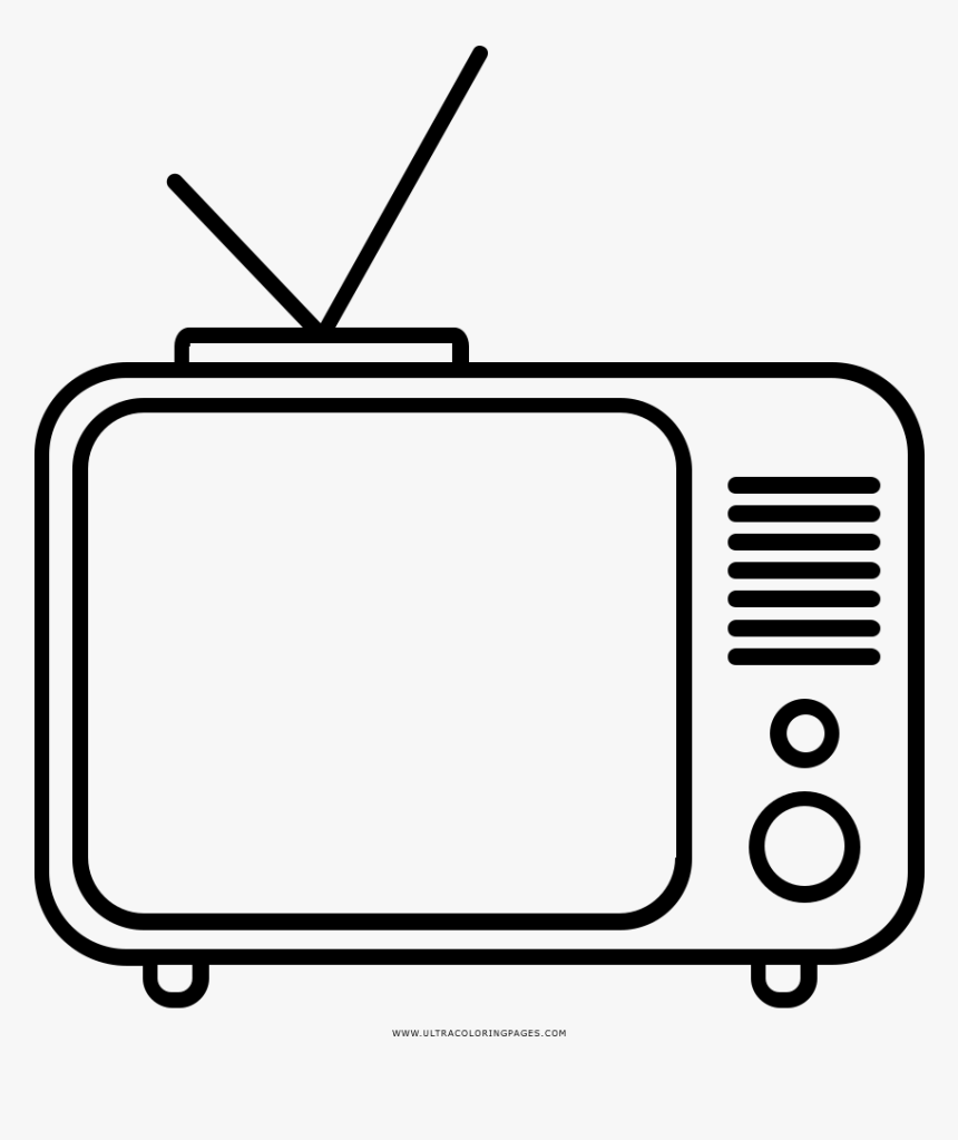 Coloring Sheet Of A Televison