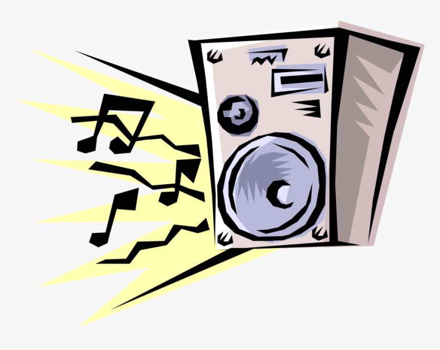 Vector Illustration Of Audio Entertainment Stereo Music, HD Png ...