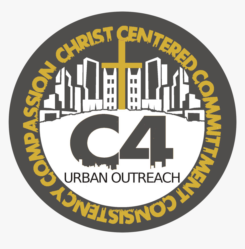 C4 Logo White Black Gold Cross White Acc, HD Png Download , Transparent ...