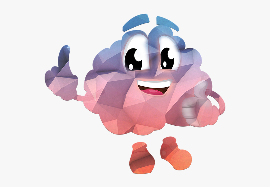 Cartoon, Triangle, Poly, 3d, Graphics, Brain, Mind, HD Png Download ...