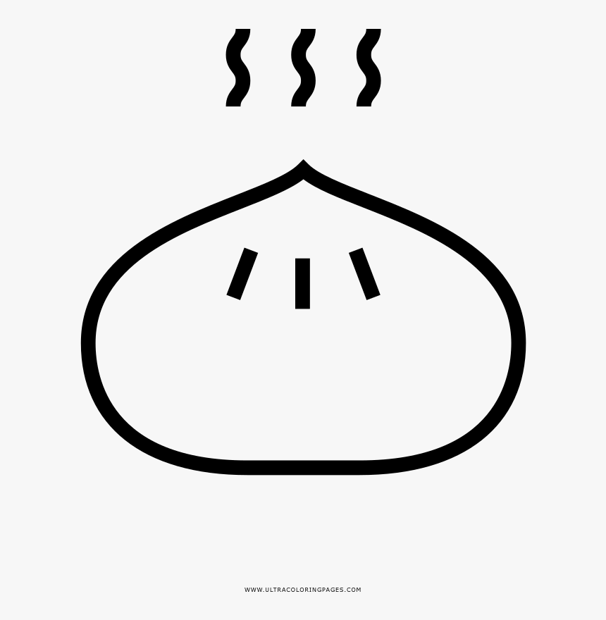 Dumpling Coloring Page, HD Png Download , Transparent Png Image - PNGitem