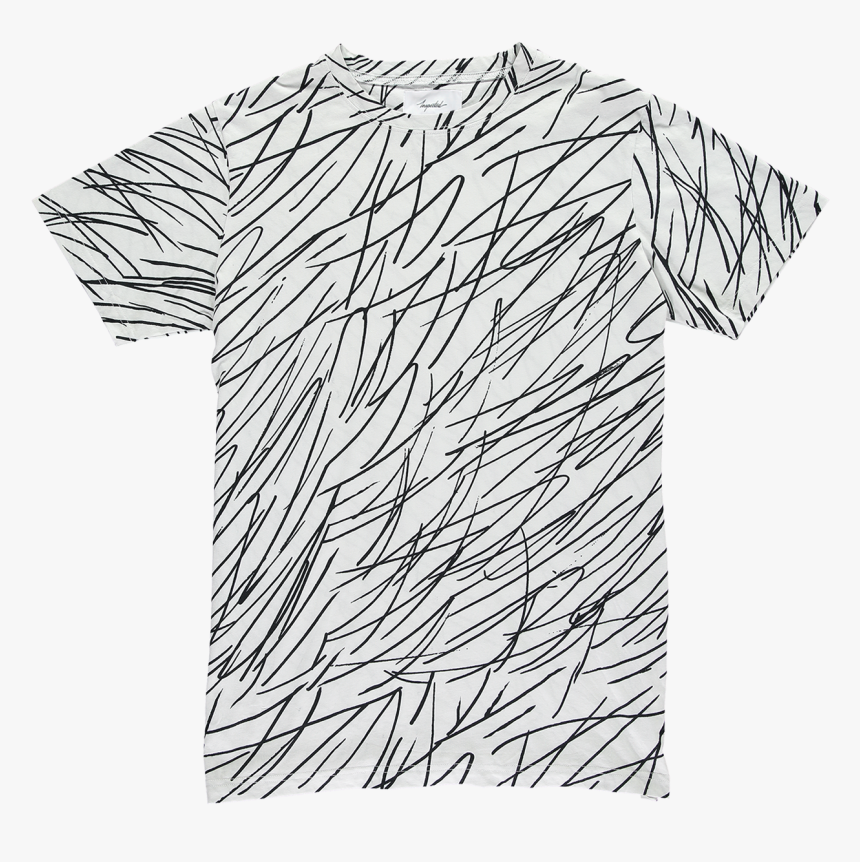 Scribble T Shirt White, HD Png Download , Transparent Png Image - PNGitem