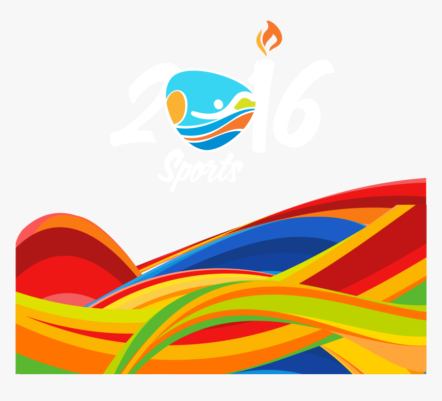 Olympics Vector Torch Design - Olympics Background, HD Png Download ...