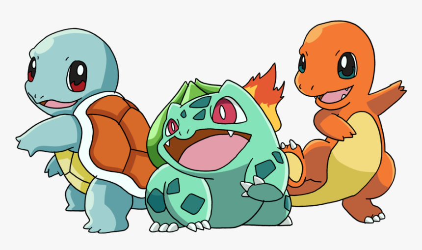 Picture - Generation 1 Pokemon Starters, HD Png Download , Transparent ...